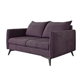2-SITZER-SOFA Pulse Lila Luxusmicrofaser