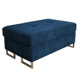 POLSTERHOCKER BARLET Blau 100x60 cm