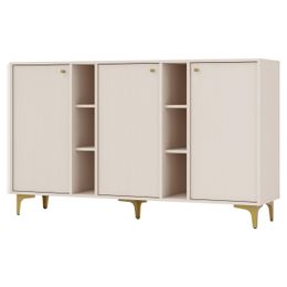 SIDEBOARD TORINO 158/94/41 cm mit 3 T&uuml;ren Beige