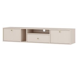 LOWBOARD TORINO 180x40,8x35 cm mit 1 Schubladen und 2 T&uuml;ren Beige