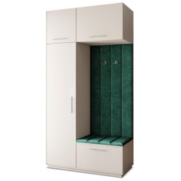 GARDEROBENSCHRANK REMA 120/240/60 cm Modern Garderobe-Set Kaschmir