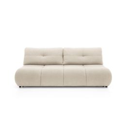 BETTSOFA CORSO Beige Bucle-Stoff mit Schlaffunktion