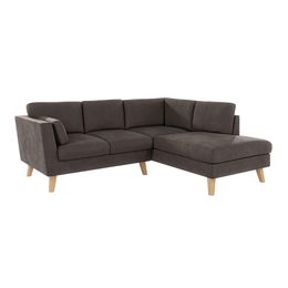 ECKSOFA Mario Braun - Khaki Microfaser