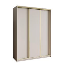 SCHWEBET&Uuml;RENSCHRANK NISSE 150/205/60 cm 3-t&uuml;rig Kaschmir
