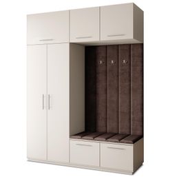 GARDEROBENSCHRANK REMA 180/240/60 cm Modern Garderobe-Set Kaschmir