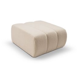 POLSTERHOCKER GIOIA Modern Sitzhocker, Fu&szlig;hocker Creme
