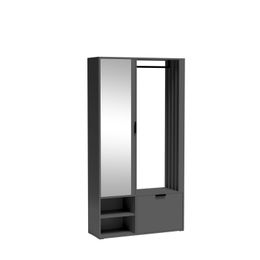 GARDEROBENSCHRANK SETA 100/189/33 Modern Garderobenschrank Grau