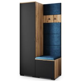 GARDEROBENSCHRANK LORI 95/181/51 cm Modern Garderobe-Set Eiche Wotan
