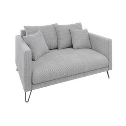 2-SITZER-SOFA Harmony Hellgrau Chenille