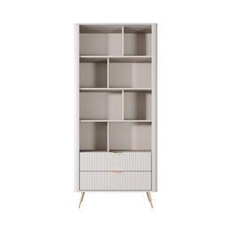 B&Uuml;CHERREGAL LANTANA 88,2x38x193,8 cm, Regal Beige