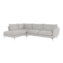 ECKSOFA Elou Silber Microfaser