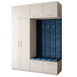 GARDEROBENSCHRANK REMA 180/240/60 cm Modern Garderobe-Set Kaschmir
