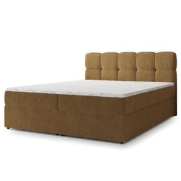 BOXBETT MERU 160x200 cm mit Matratze und Topper - Orange