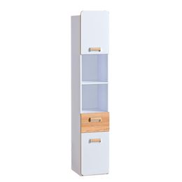 DREHT&Uuml;RENSCHRANK MANTI 35/188/37,7cm 2-t&uuml;rig Wei&szlig;