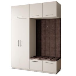 GARDEROBENSCHRANK REMA 180/240/60 cm Modern Garderobe-Set Kaschmir