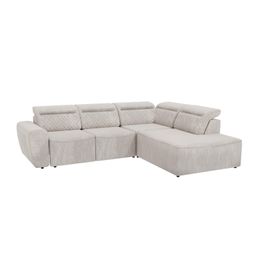 ECKSOFA Reid Beige Samt