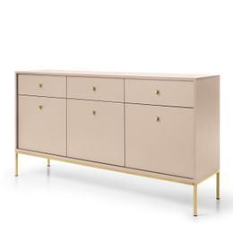 SIDEBOARD MONDO 154/83/39 cm mit 3 Schubladen 3 T&uuml;ren Beige