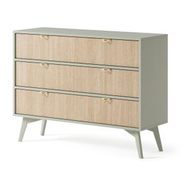 KOMMODE FORESTA 106/80/38 cm mit 3 Schubladen Hellgr&uuml;n