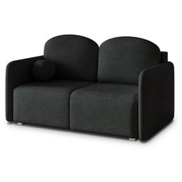 BETTSOFA SUVI II NV Schwarz Geflochtener Stoff mit Schlaffunktion