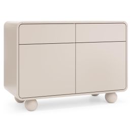 SIDEBOARD TONDO 108/75/39cm mit 2 Schubladen 2 T&uuml;ren Kaschmir