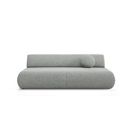 BETTSOFA DELTA Grau Geflochtener Stoff mit Schlaffunktion