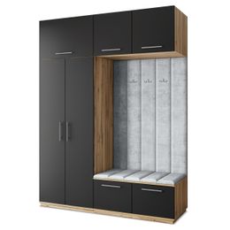 GARDEROBENSCHRANK REMA 180/240/60 cm Modern Eiche Wotan