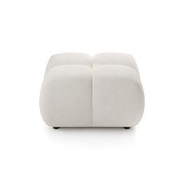 POLSTERHOCKER CORSO Modern Sitzhocker, Fu&szlig;hocker Creme