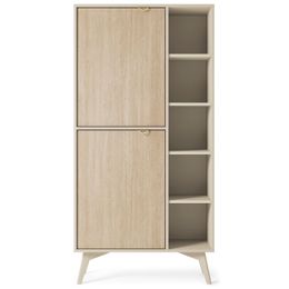 B&Uuml;CHERREGAL FORESTA 80x38x160 cm, Regal Kieferfarben