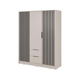 DREHT&Uuml;RENSCHRANK NELIANA 155/200/51 cm 3-t&uuml;rig Kaschmir