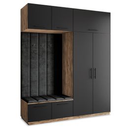 GARDEROBENSCHRANK REMA 200/240/60 cm Modern Eichefarben