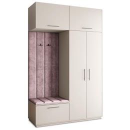 GARDEROBENSCHRANK REMA 150/240/60 cm Modern Garderobe-Set Kaschmir
