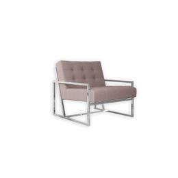 LOUNGESESSEL Duban Rosa Boucl&eacute;-Stoff