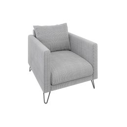 SESSEL Harmony Hellgrau Chenille