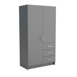 DREHT&Uuml;RENSCHRANK PINELLO 96/177/50 cm 2-t&uuml;rig Graphitfarben