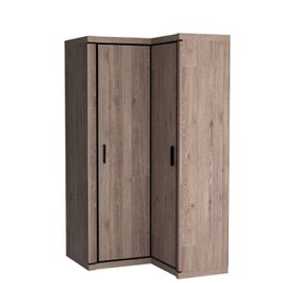 DREHT&Uuml;RENSCHRANK MALAGA 100/192/58 cm 2-t&uuml;rig Braun