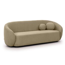 3-SITZER-SOFA Roundi Beige Boucl&eacute;
