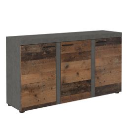 SIDEBOARD RITMO 149/82/40 cm mit 3 T&uuml;ren Hellgrau