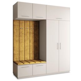 GARDEROBENSCHRANK REMA 200/240/60 cm Modern Garderobe-Set Kaschmir