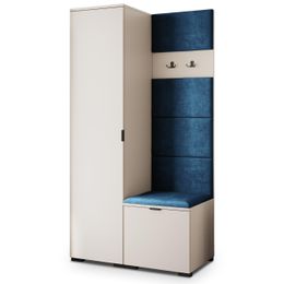 GARDEROBENSCHRANK LORI 95/181/51 cm Modern Garderobe-Set Kaschmir