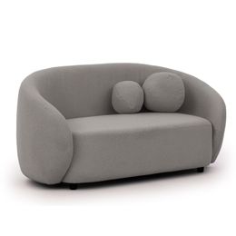 2-SITZER-SOFA Roundi Grau Boucl&eacute;