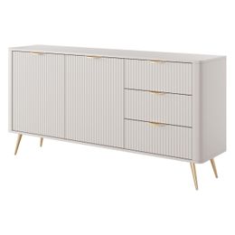 SIDEBOARD LANTANA 163/81/38 cm mit 3 Schubladen und 2 T&uuml;ren Beige