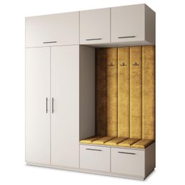 GARDEROBENSCHRANK REMA 200/240/60 cm Modern Garderobe-Set Kaschmir
