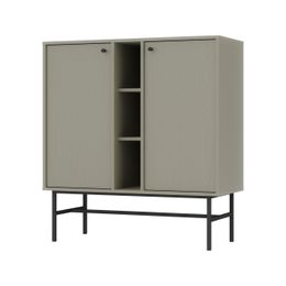 KOMMODE TORINO 100/108/41 cm mit 2 T&uuml;ren Hellgr&uuml;n