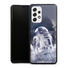 DeinDesign Galaxy A33 5G Handy Slim Case extra d&uuml;nn Silikon Handyh&uuml;lle schwarz H&uuml;lle Robot Star Wars Merchandise Silikon Slim Case