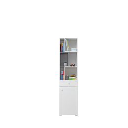 B&Uuml;CHERREGAL GALIA 45x40x190 cm, Regal Wei&szlig;