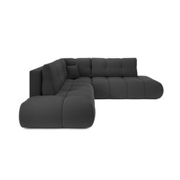 ECKSOFA DUCA II L-S Grau Jersey mit Schlaffunktion