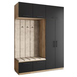 GARDEROBENSCHRANK REMA 180/240/60 cm Modern Eiche Wotan