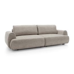 BETTSOFA ZEST Grau Chenille-Stoff mit Schlaffunktion