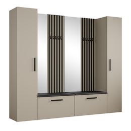 GARDEROBENSCHRANK MODULO 241,2/204/40 cm Modern Garderobe-Set Kaschmir