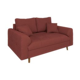 2-SITZER-SOFA Alma Terrakotta Cord